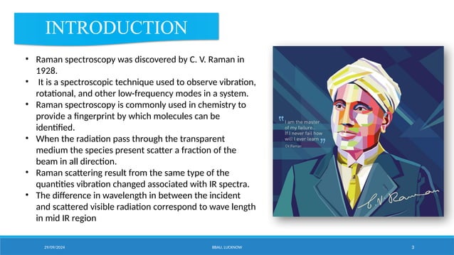 Raman spectroscopy (theory of inelastic scattering) | PPT