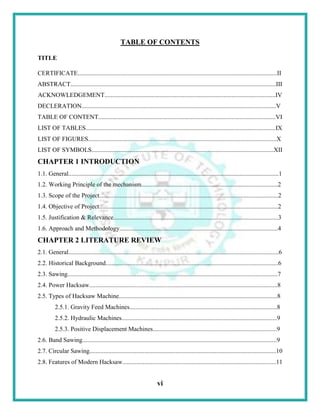 automatic four way hacksaw cutting machine | PDF