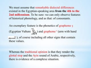 Dialectical Variation of the Egyptian-Coptic Language in the Course of ...