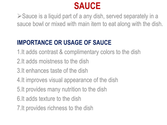 Sauce | PPTX