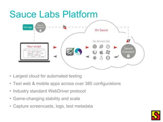 What is Sauce Labs? | PPTX | Browsers | Computer Software and Applications