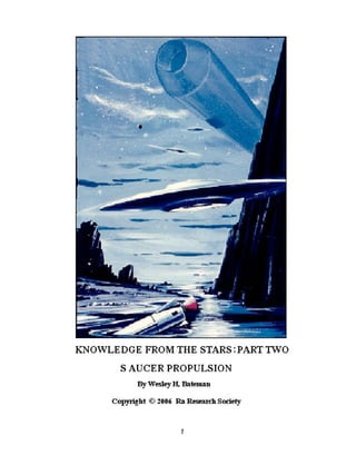 UFO, Antigravity Saucer propulsion by Wesley Bateman | PDF