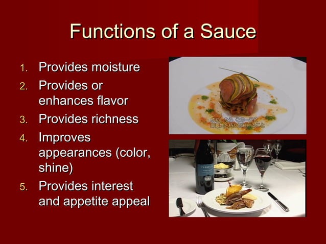 Sauces | PPT | Cooking | Food & Drink