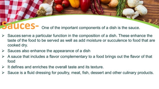 Sauces.pptx | Cooking | Food & Drink