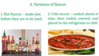 Sauces Lesson Plan For Food and Beverages | PPT