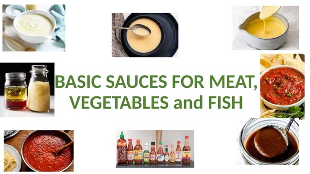 Sauces Lesson Plan For Food and Beverages | PPT