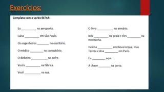 Aula de portugues - Saudações e verbos, profissões, verbos ser, estar ...