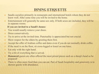 Saudi arabian culture ppt | PPT