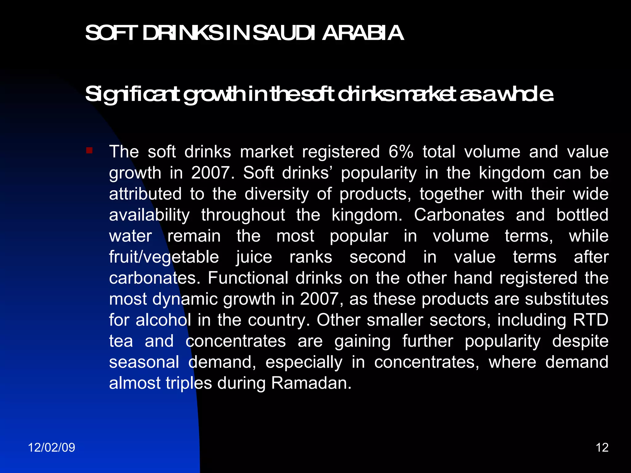 Saudi Arabian Beverage Market | PPT