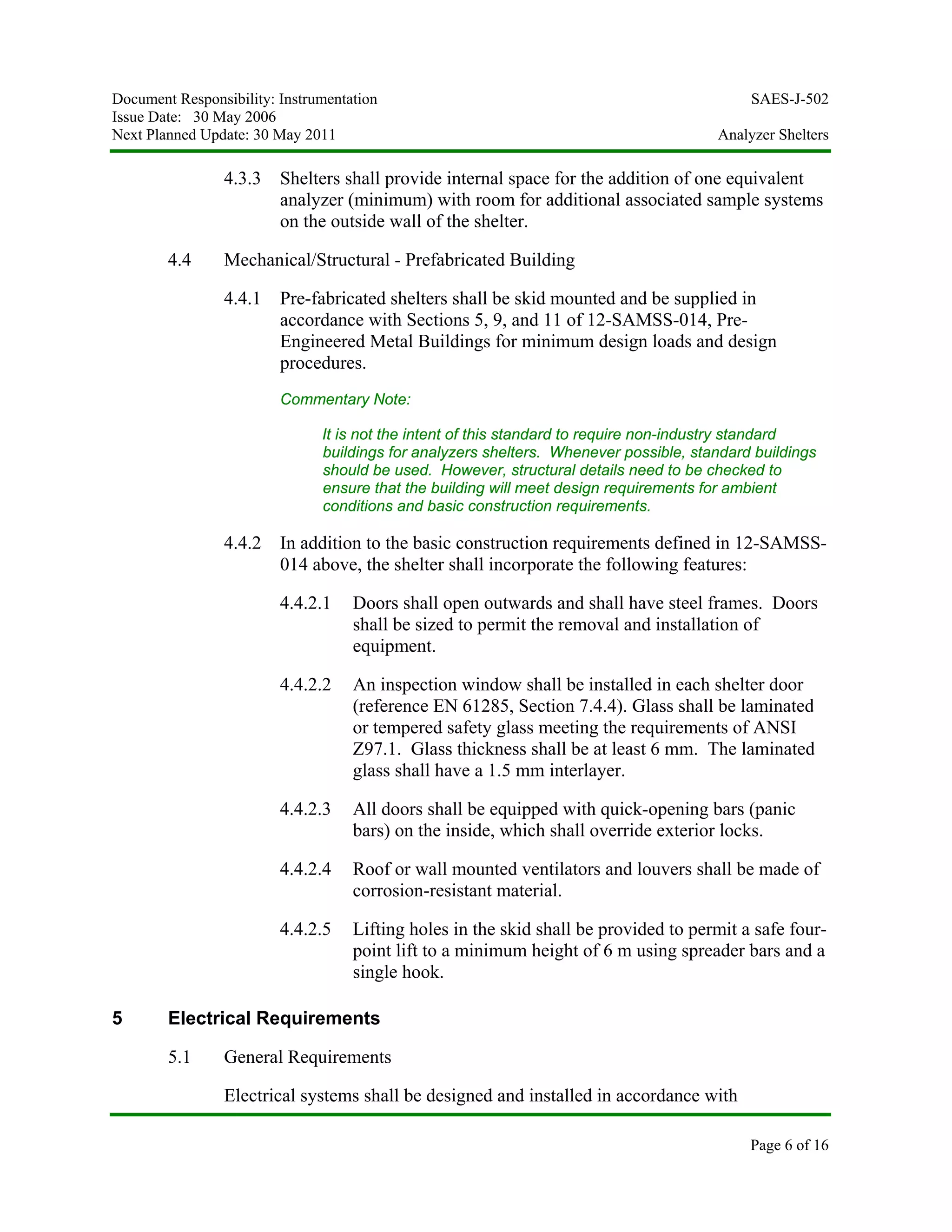 Saudi arabian-engineering-standards-saes-j-502 | PDF