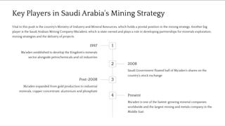 Saudi Arabia's Vision for the Minerals Value Chain | PDF