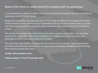 The mobile path-to-purchase for Saudi Arabian main shoppers | PPT