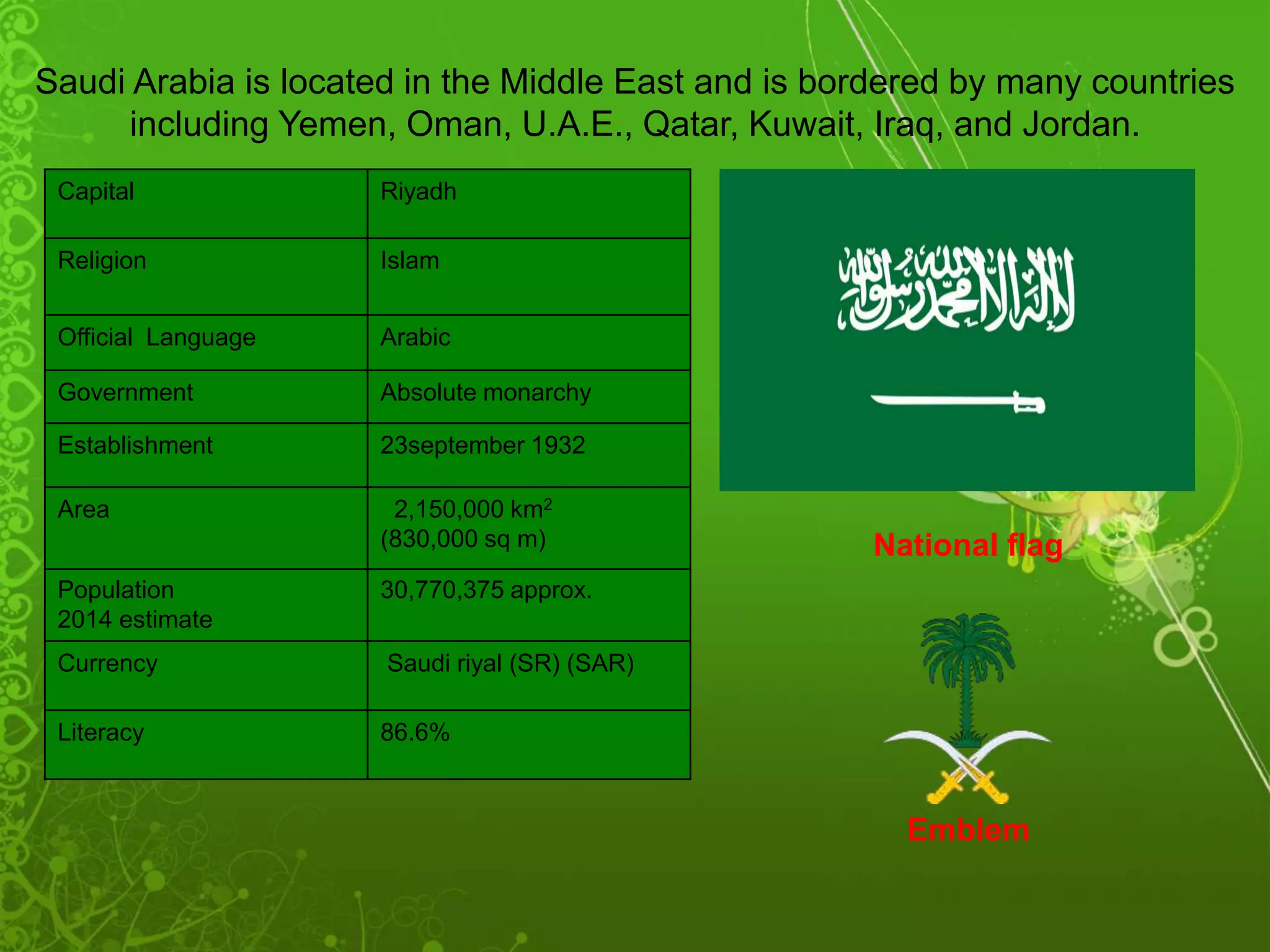 Saudi Arabia | PPTX