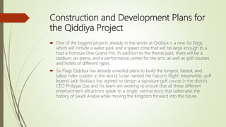 Saudi araba set to open first phase of new qiddiya district by 2023 | PPTX