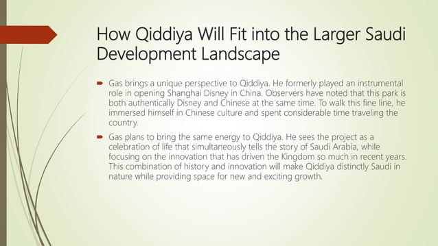 Saudi araba set to open first phase of new qiddiya district by 2023 | PPTX