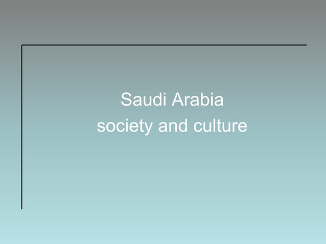 Saudi arabia | PPT