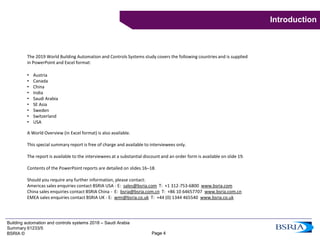 Building Automation and Control Systems market, Kingdom of Saudi Arabia ...
