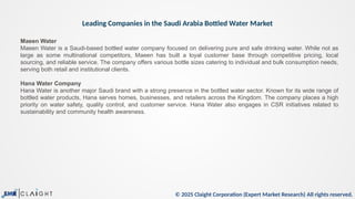 Saudi Arabia bottled water market Growth & Outlook (2025-2035) | PPT