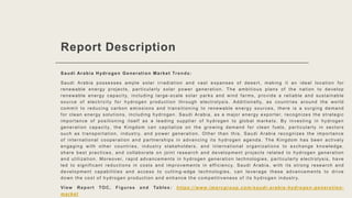 Saudi Arabia Hydrogen Generation Market PPT: Growth, Outlook, Demand ...