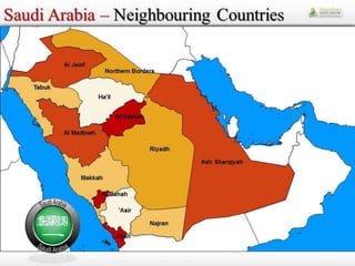 Saudi Arabia Presentation Map Slides | PPTX