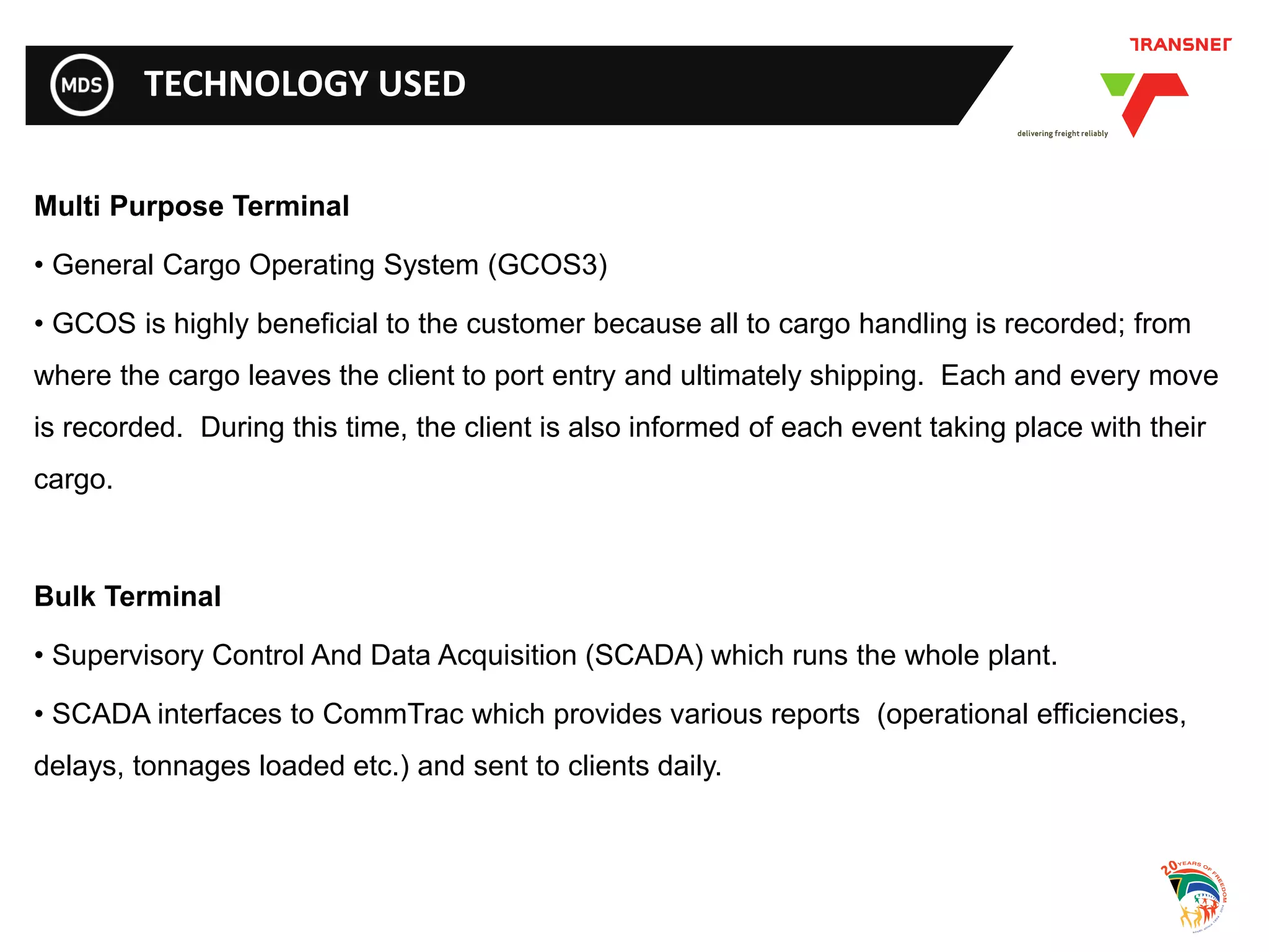 Saudi arabia railway organisation visit to transnet iron ore line ...
