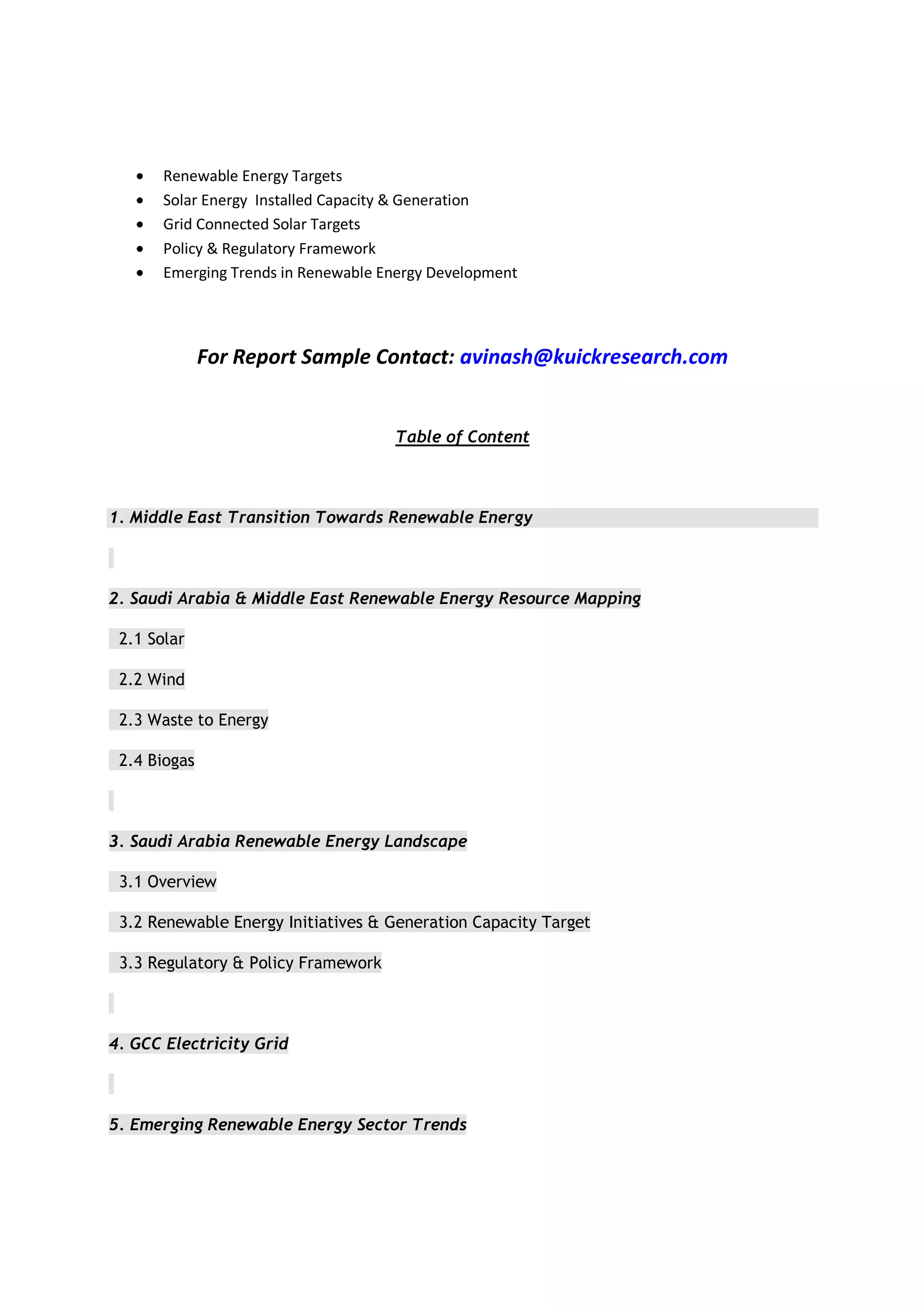 Saudi Arabia Renewable Energy Sector Analysis | PDF
