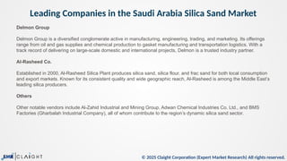 Saudi Arabia Silica Sand Market Size, Share, Trends 2034 | PPTX