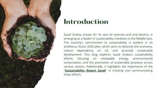 Saudi Arabia's Journey Towards Sustainability: An Overview | PDF