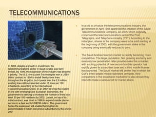 Saudi Arabia Telecommunications | PPTX