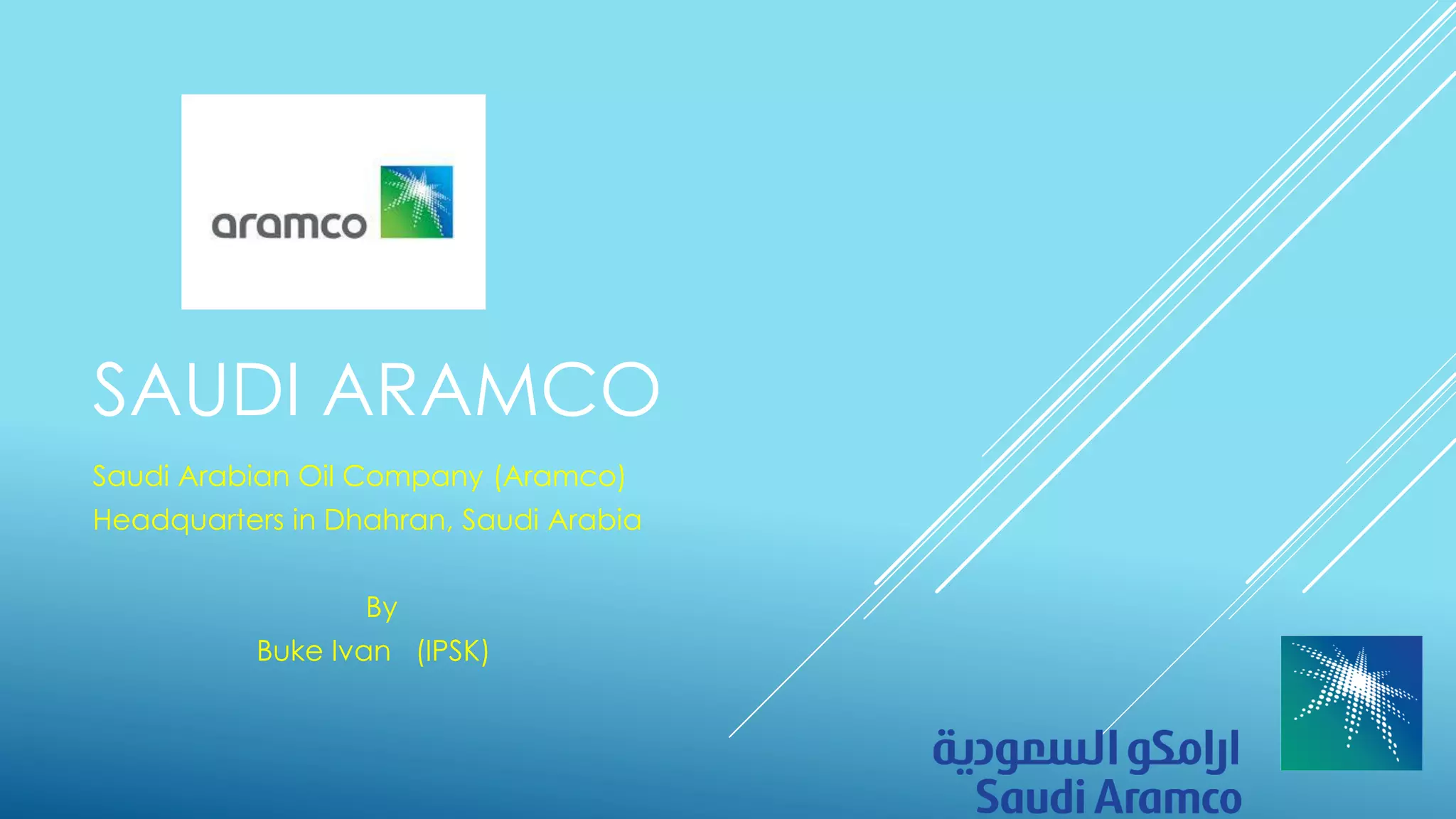 Saudi aramco presentation | PDF