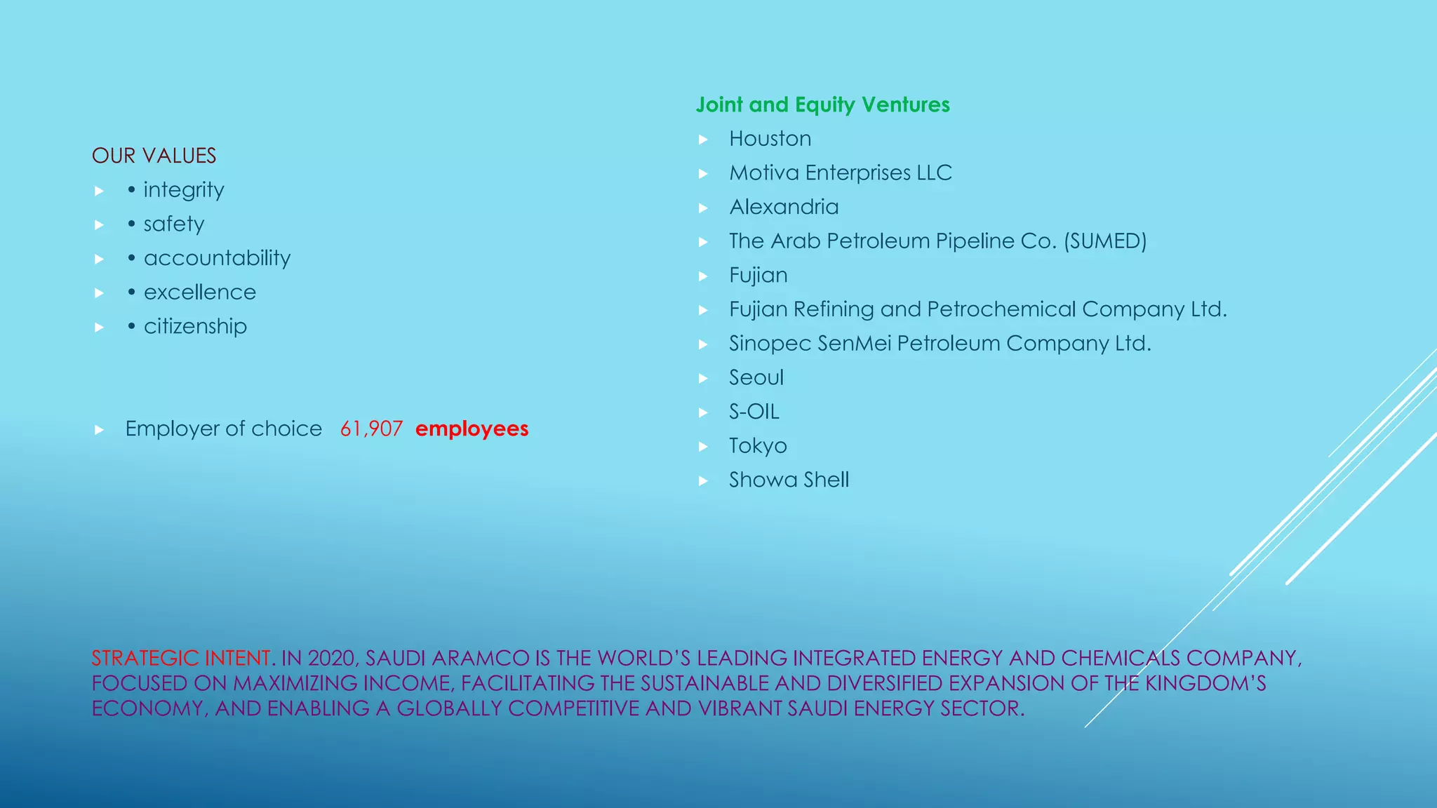 Saudi aramco presentation | PDF