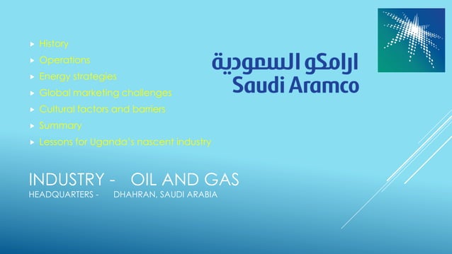 Saudi aramco presentation | PDF