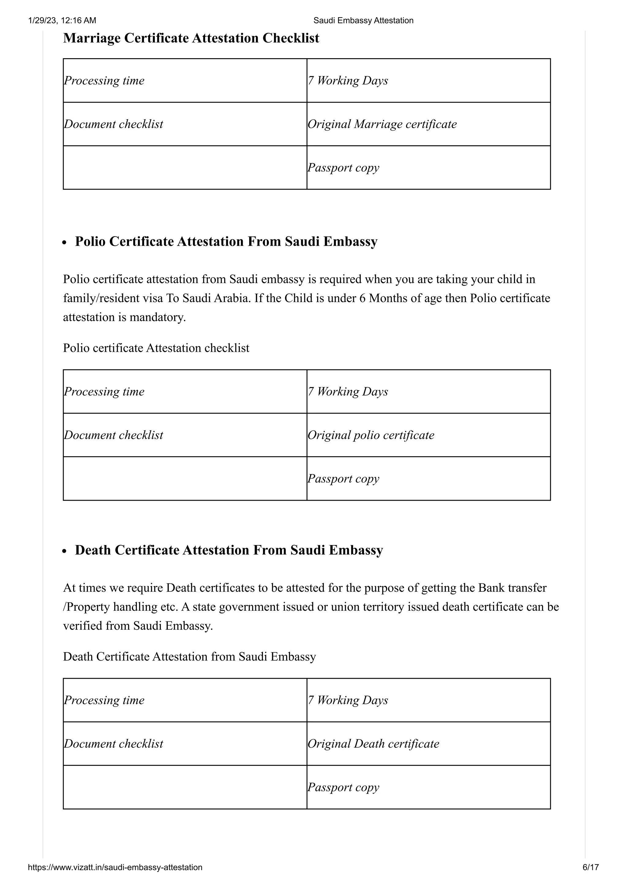 Certificate Attestation for Saudi | Saudi Attestation | Vizatt ...