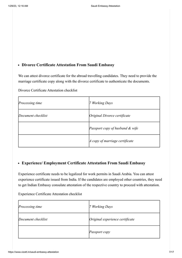 Certificate Attestation for Saudi | Saudi Attestation | Vizatt ...