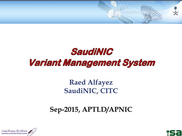 SaudiNIC Variant Management System | PDF | Web Development | Internet