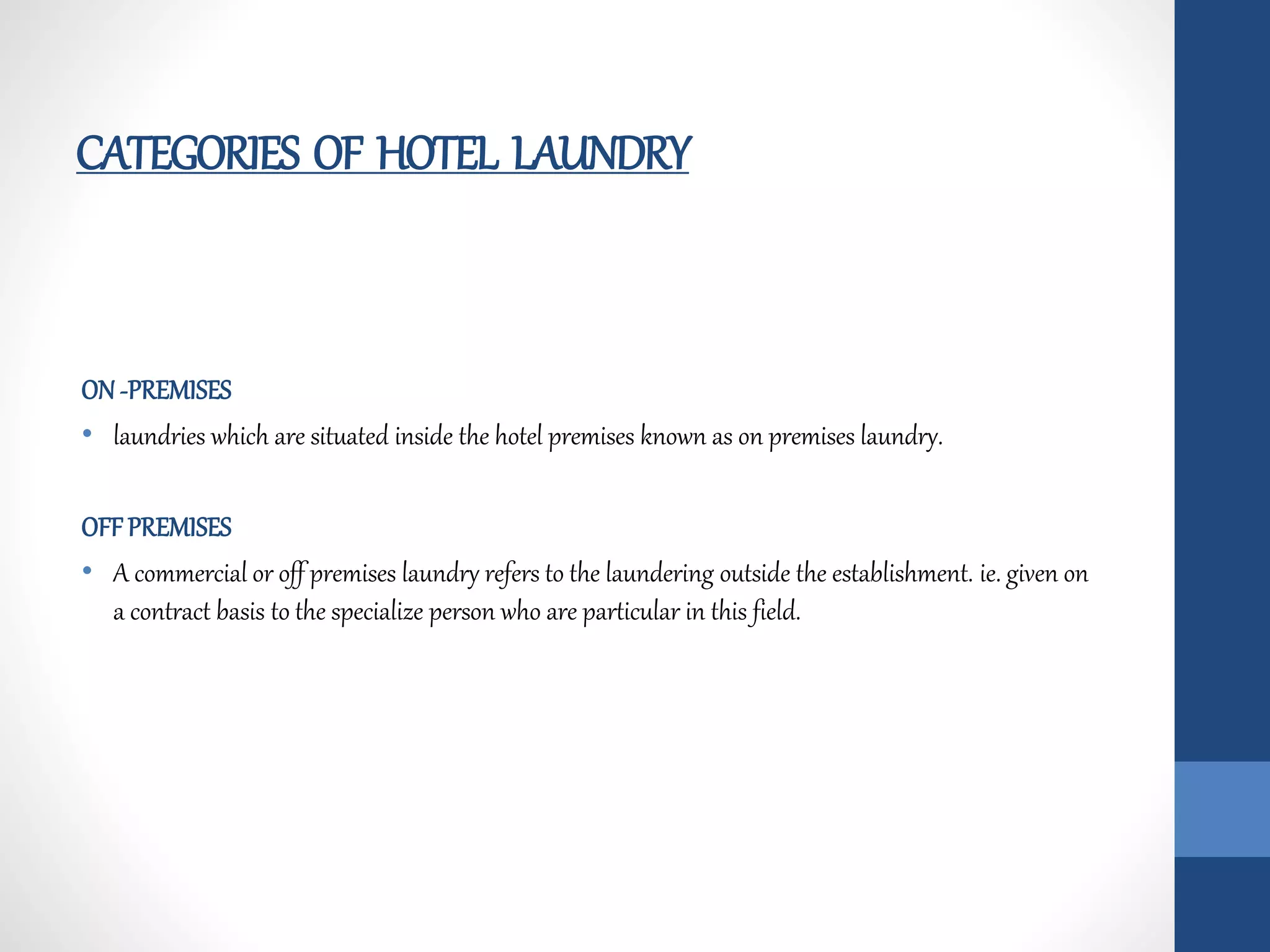 HOUSEKEEPING AND LAUNDRY IN HOTELS | PPTX