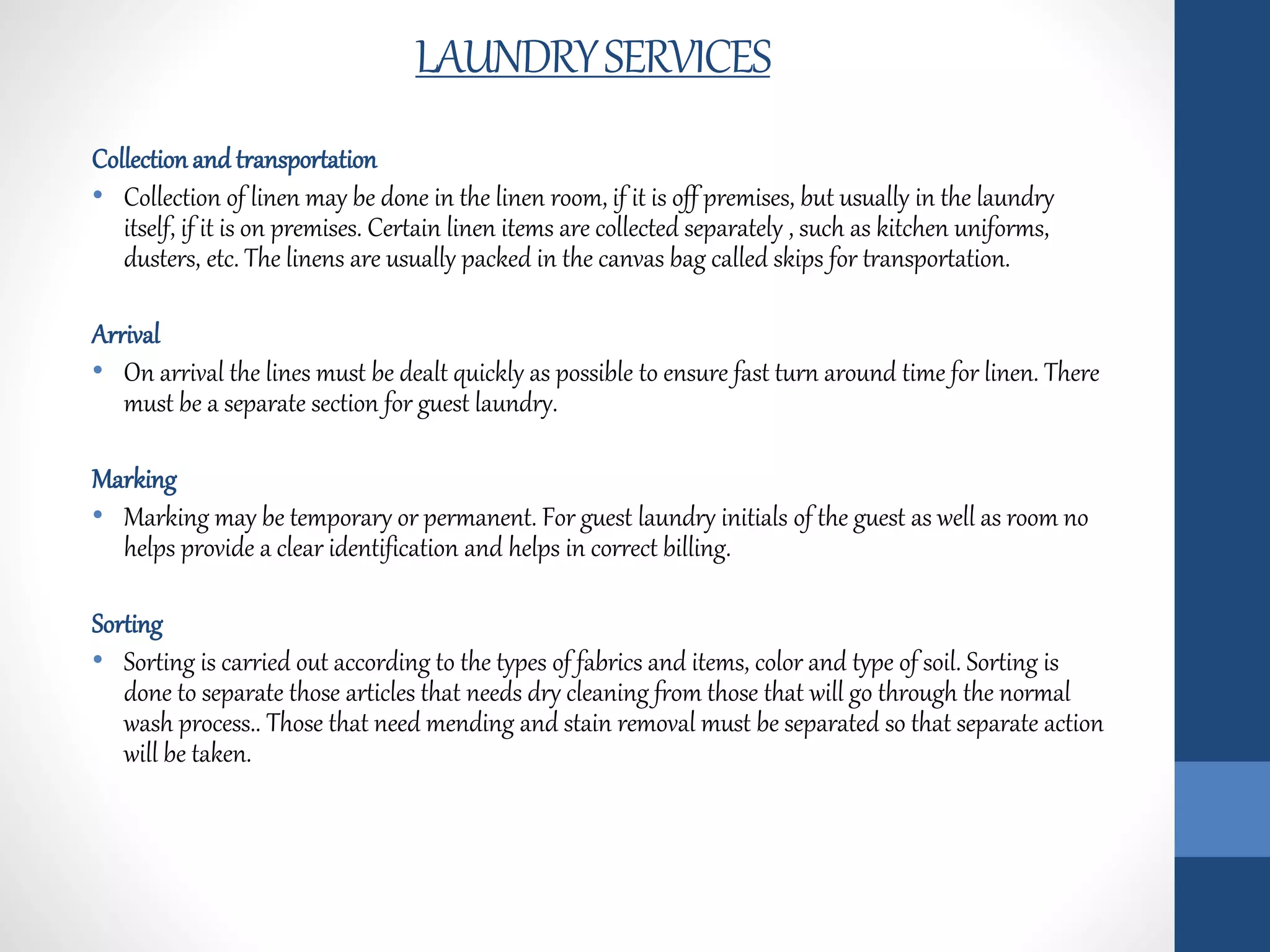 HOUSEKEEPING AND LAUNDRY IN HOTELS | PPTX