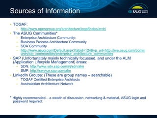 SAUG 2010 EA101 Session | PPT