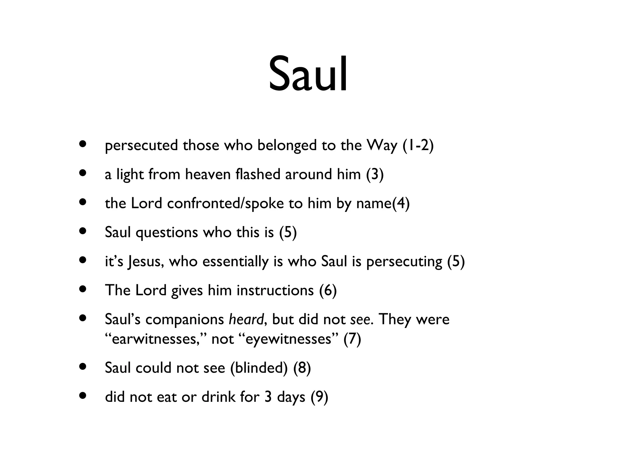 Let God use YOU: Saul and Ananias | PPT
