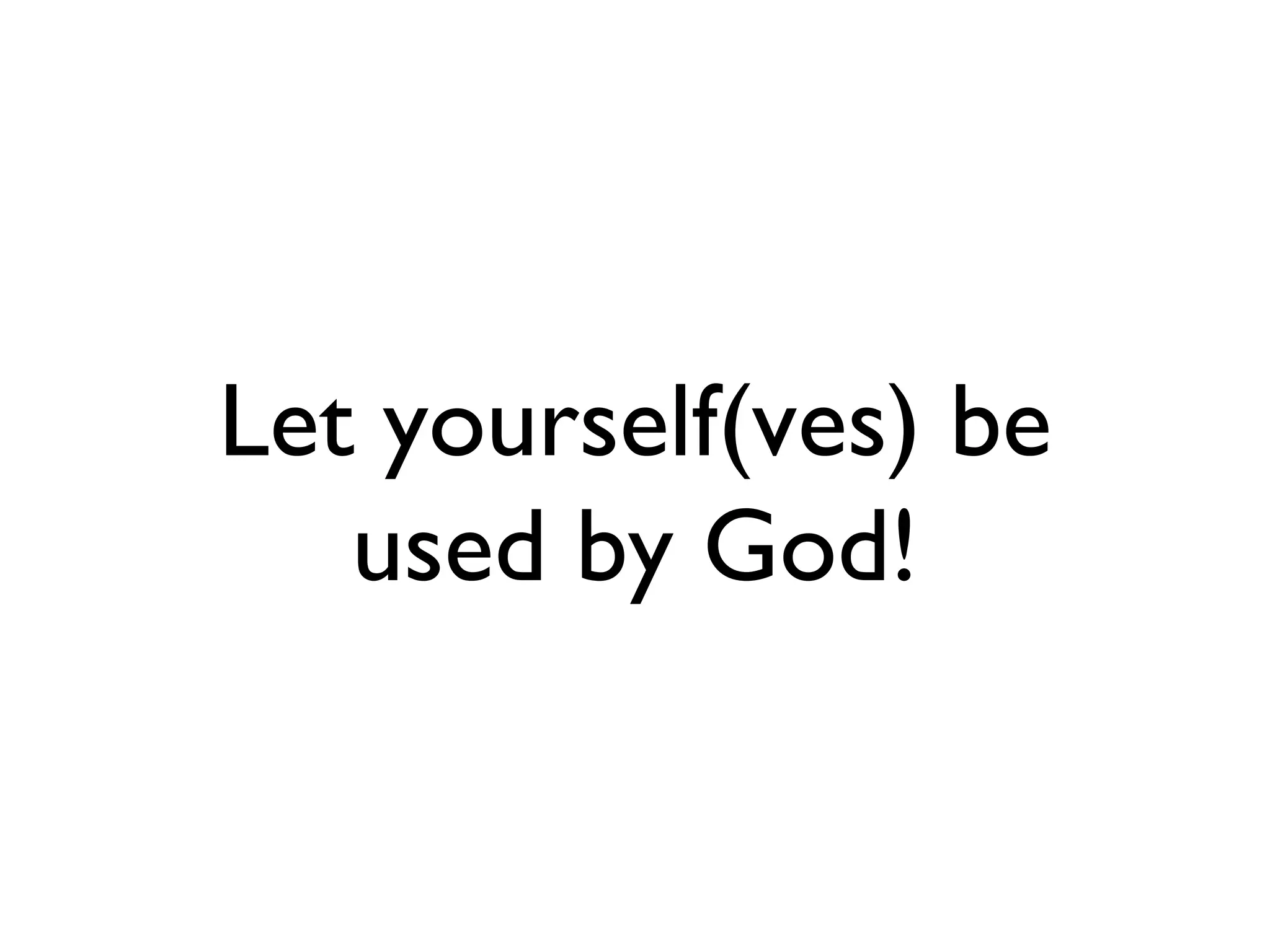 Let God use YOU: Saul and Ananias | PPT