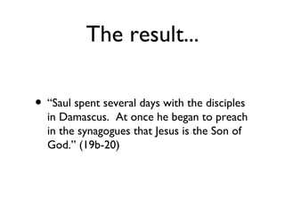 Let God use YOU: Saul and Ananias | PPT