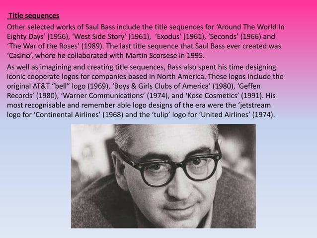 Saul bass | PPTX