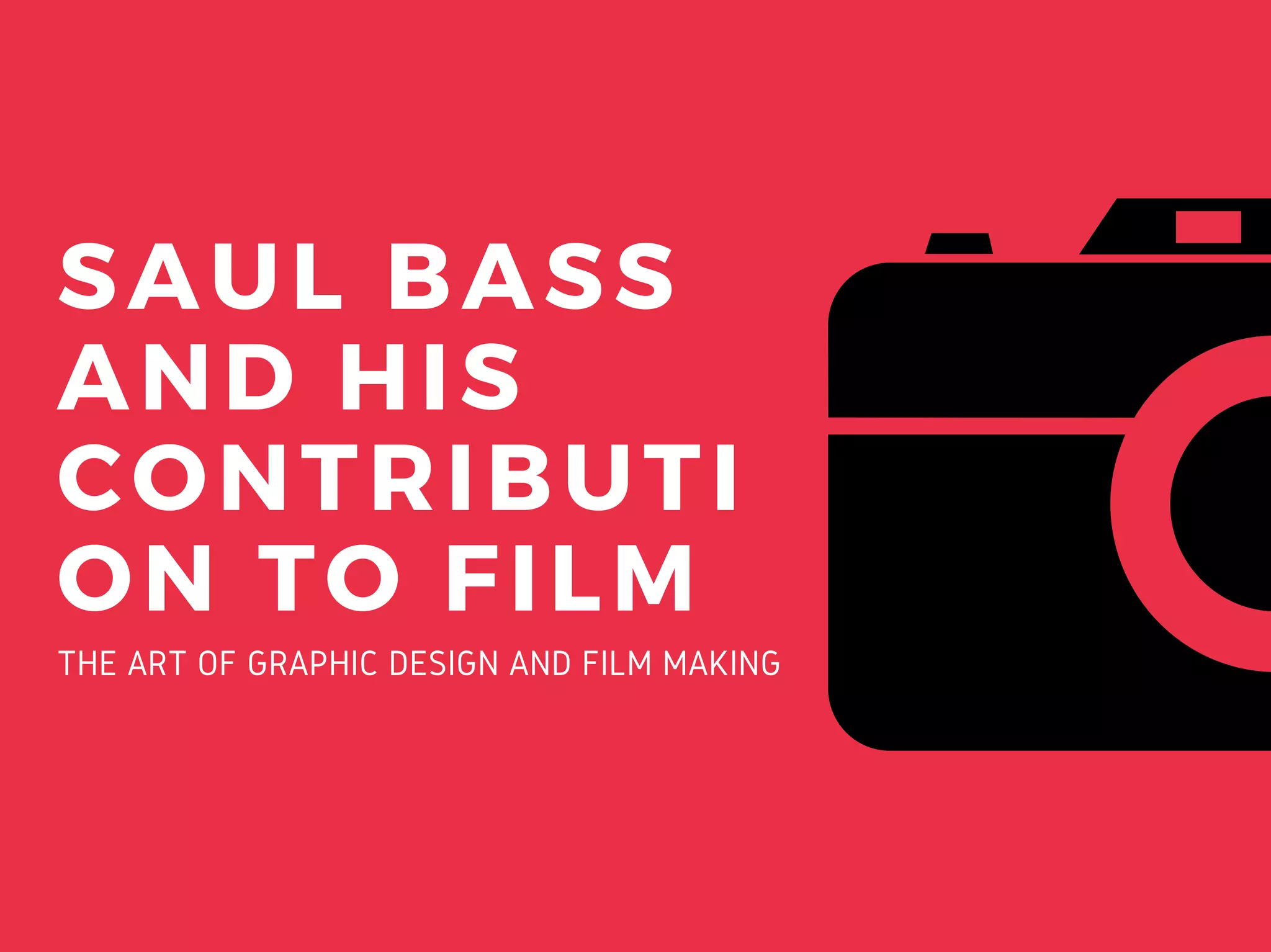 Saul bass and his contribution to film | PDF