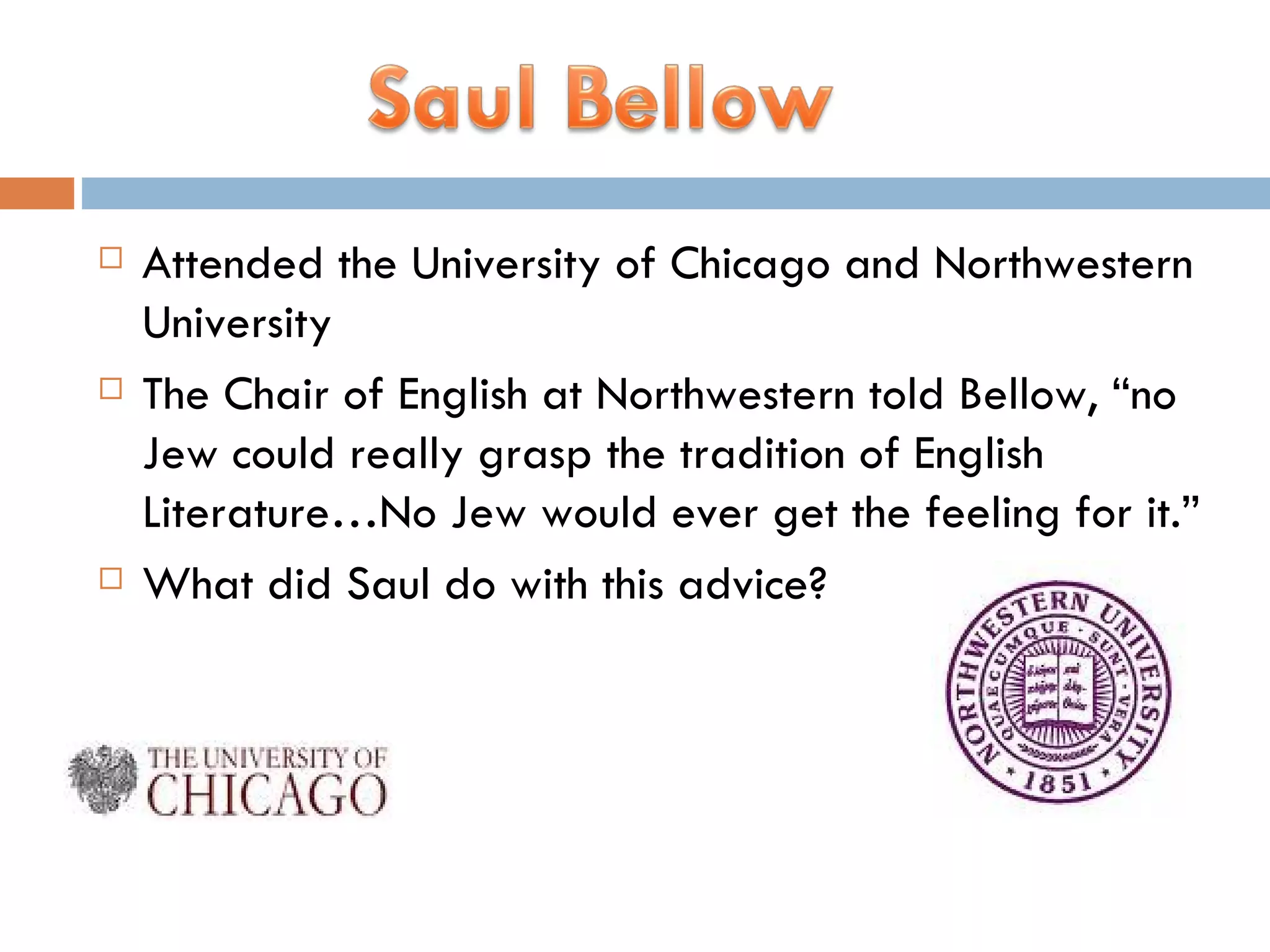 Saul Bellow | PPT