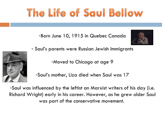 Saul Bellow | PPT | Judaism | Religion & Spirituality