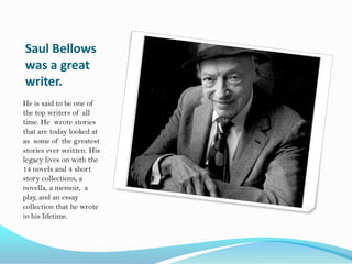 Saul Bellow | PPT