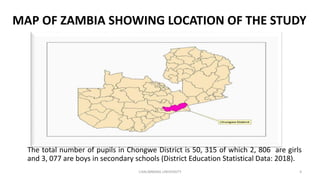 Sanitation and Hygiene in Public Boarding Schools in Chongwe, Zambia ...