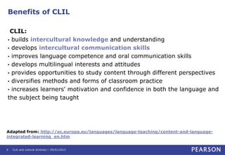 CLIL and Cultural Diversity: a winning combination | PPT