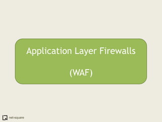 Application Layer Firewalls | PPTX | Internet | Computing