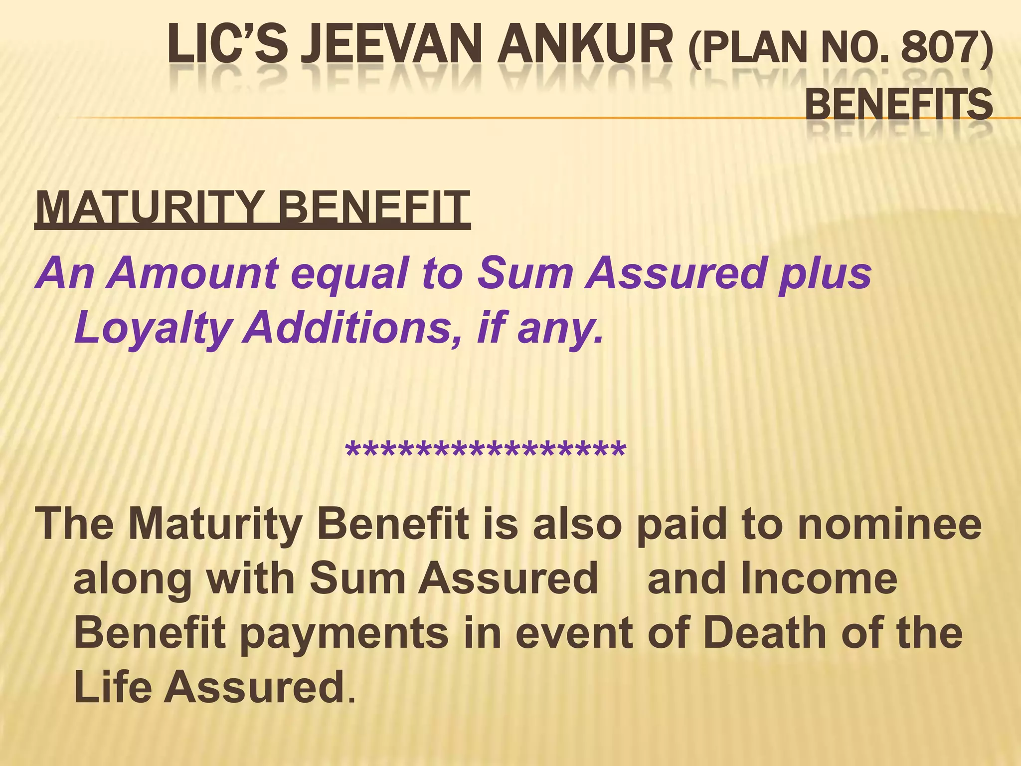 lic jeevanankur policy | PPTX